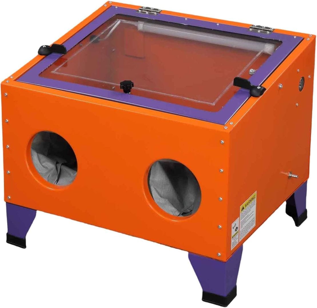 CHSP 25 Gallon Air Sandblasting Cabinet,40-80 PSI Power Air Sand ...