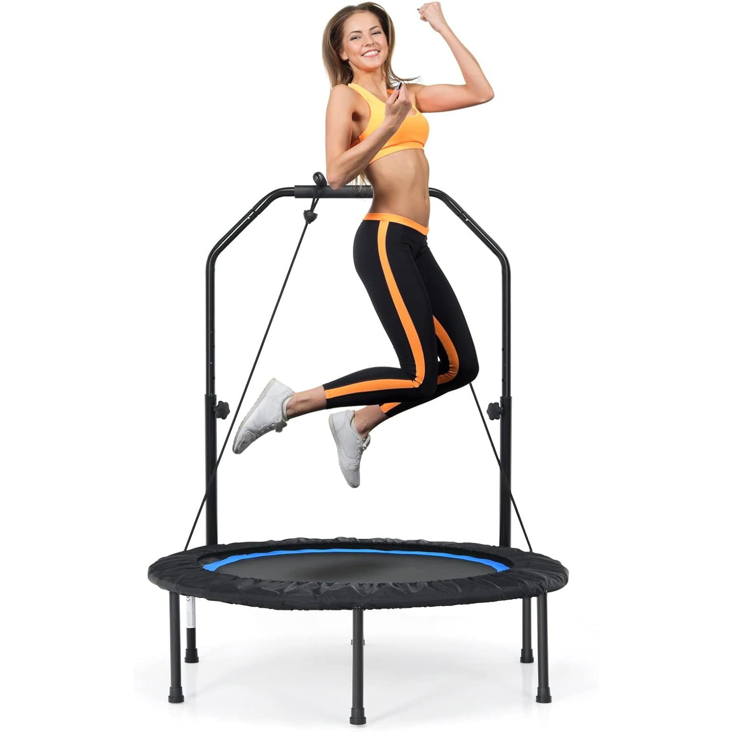 CHSP Rebounder Trampoline for Adults, 40” Mini Exercise Trampoline with ...