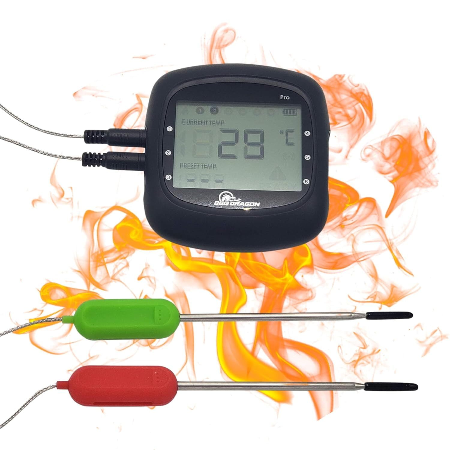 CHSP Wireless BBQ Thermometer – Bluetooth Thermometer for Smoker ...