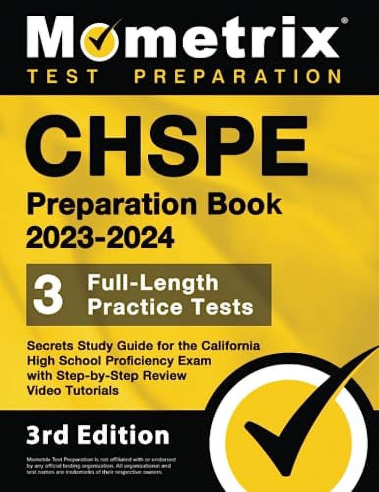 Pre-Owned CHSPE Preparation Book 2023-2024 - 3 Full-Length Practice ...