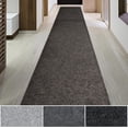 CHTER Entryway Mat, 3 x 9ft, Brown, Indoor/Outdoor, Waterproof TPR ...