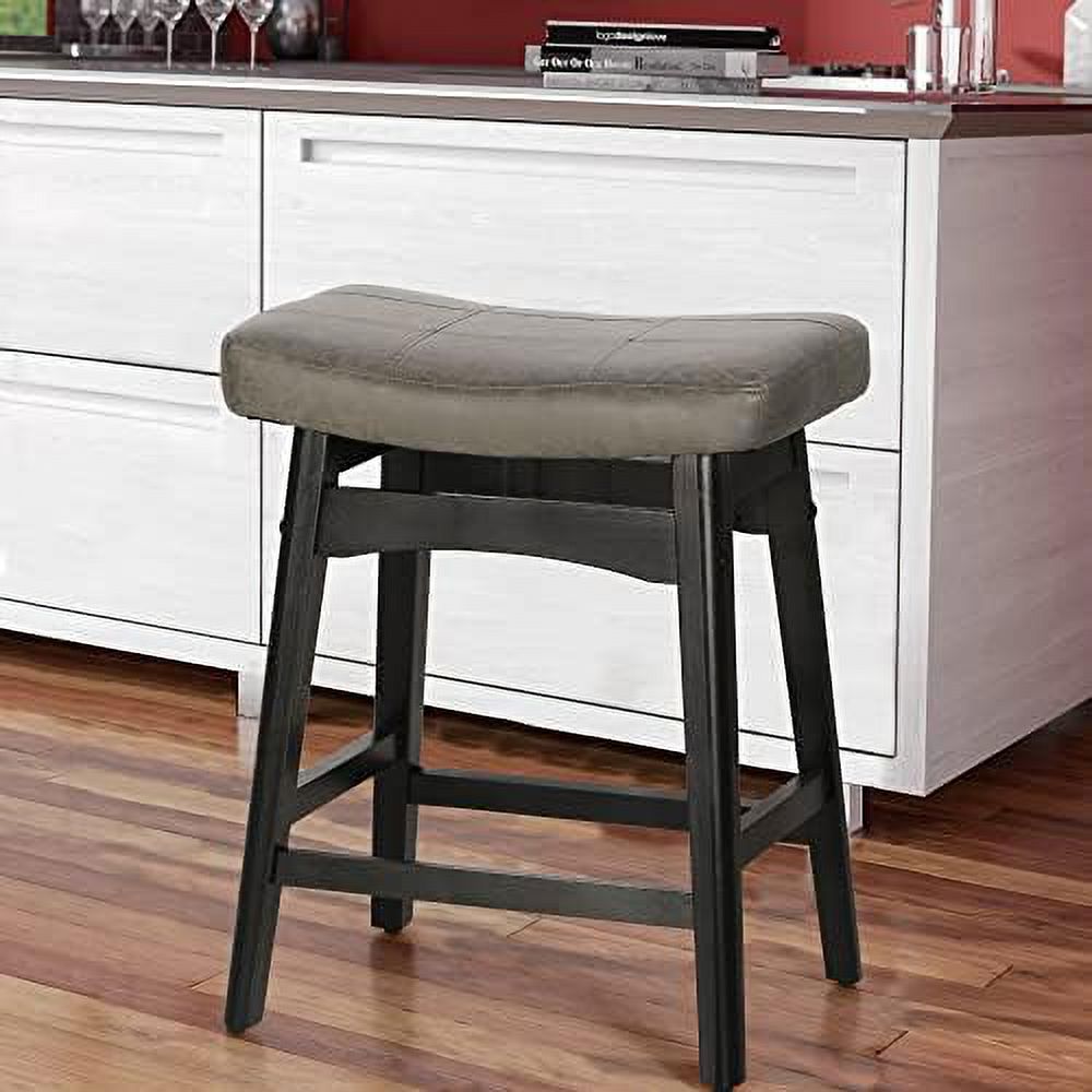 CHTYIIUN Solid Wood Stools Set of 3 for Kitchen Counter Height ...