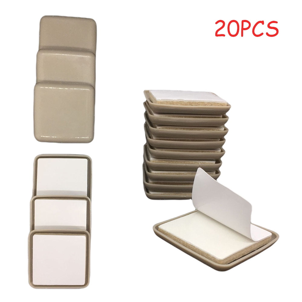 CHUANK 20Pcs 2 Inch.Self Stick Square Carpet Sliders-Self Adhesive ...