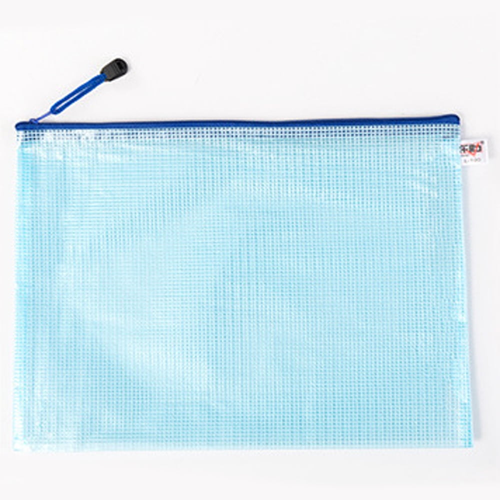 CHUANK 2PC Office supplies A4 canvas PVC mesh clear organizer case ...