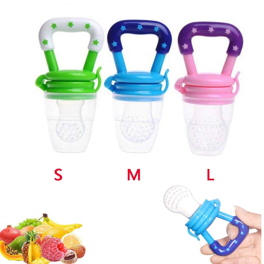 CHUANK Baby Feeding Pacifier Fresh Food Fruits Feeder, Soft Silicone ...