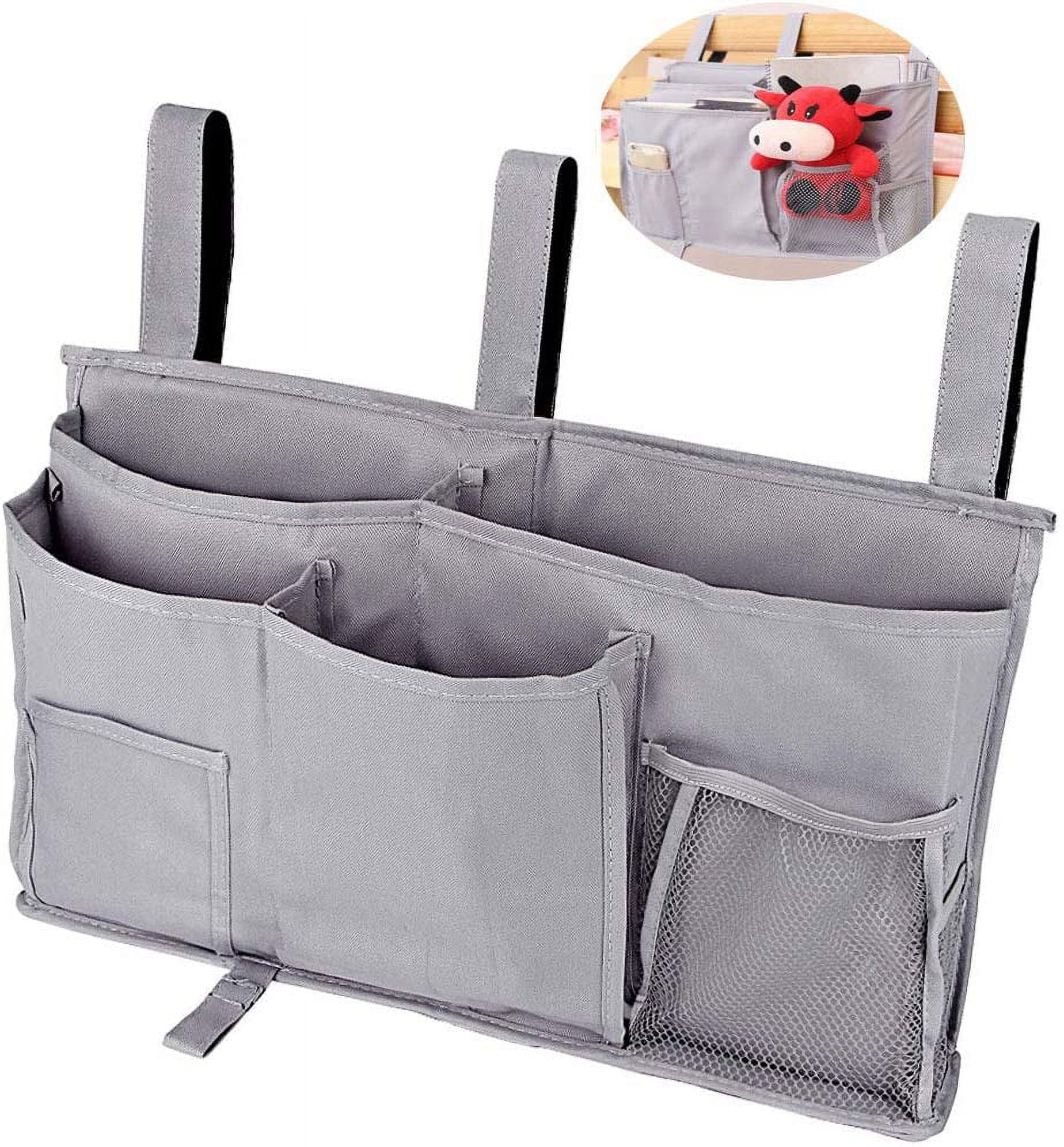 CHUANK Bedside Storage Caddy, Bunk Bed Organizer Bed Storage Pocket ...