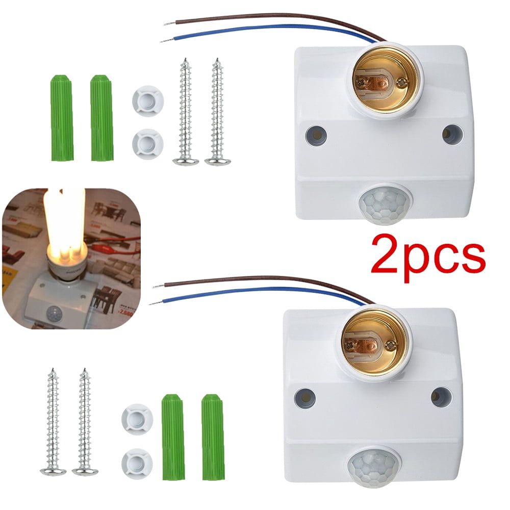 CHUANK E27 Lamp Holder Screw Light Bulb Holder LED PIR Infrared Motion ...