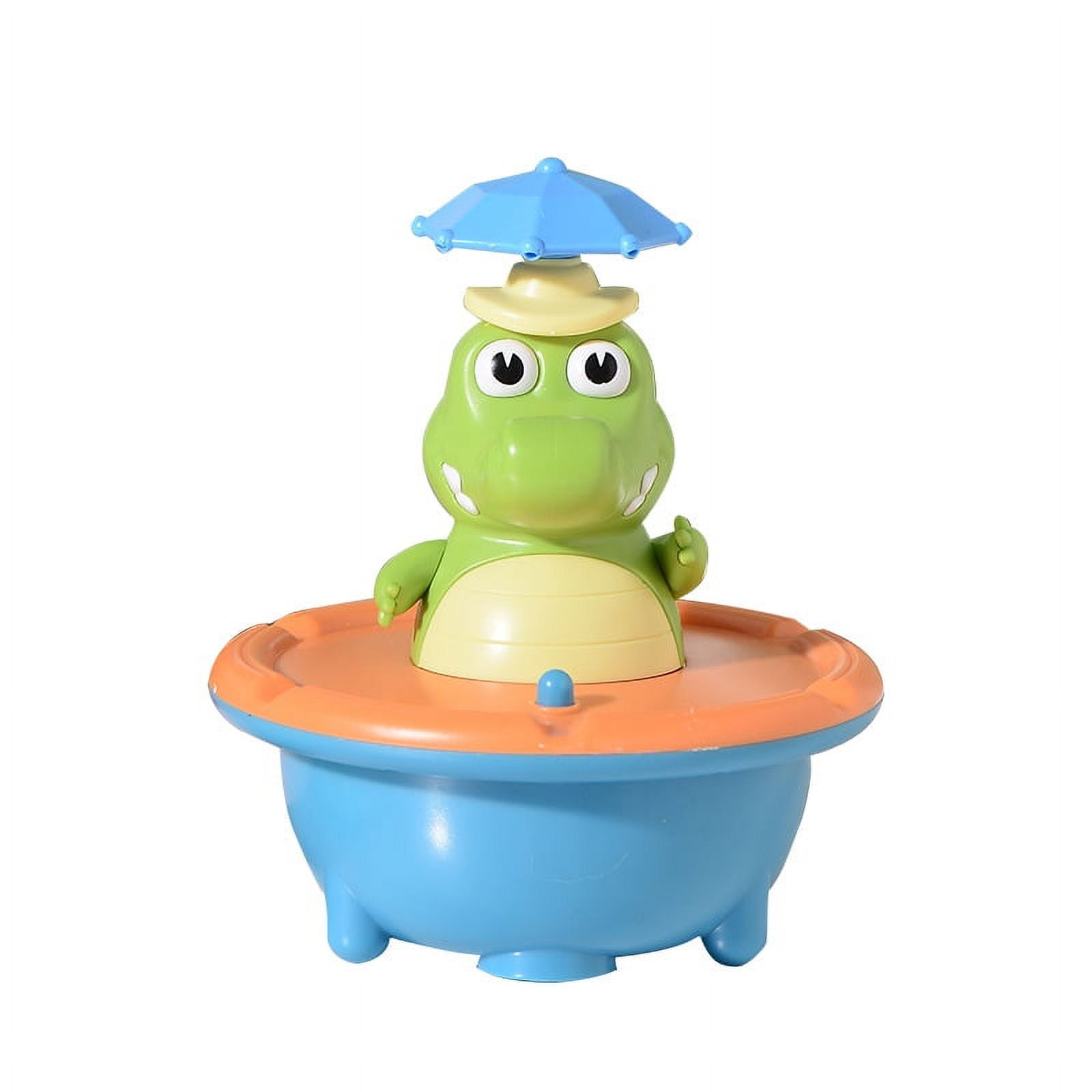 CHUANK Baby Bath Toys,Fountain Crocodile Water Bath Toy,Sprinkler Light ...