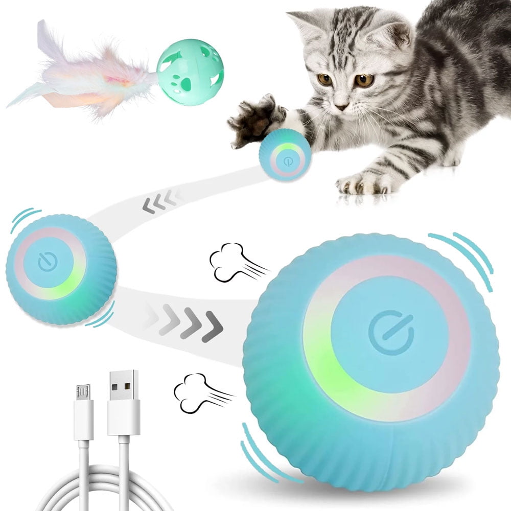 CHUANK Gravity Smart Rolling Ball Amusing Cat Ball Catnip Sound ...