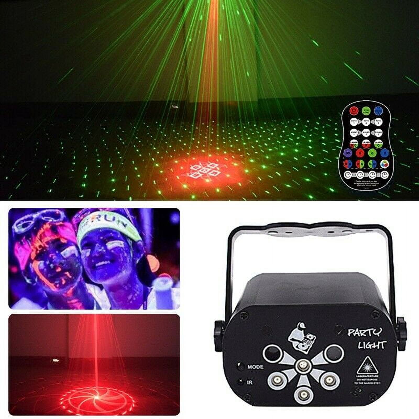 CHUANK Party Light Laser Lights Projector Music Activated Battery ...