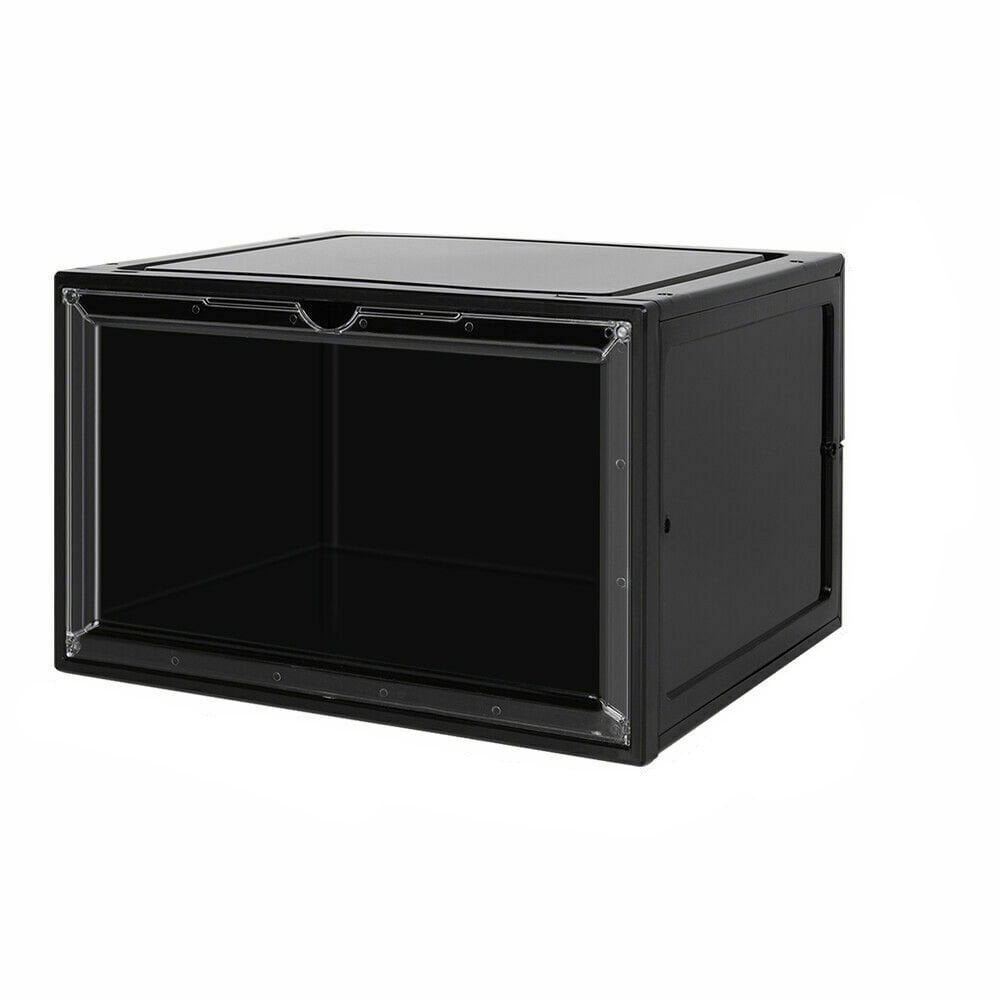 CHUANK Shoe Display Boxes with Lids Stackable Sneaker Storage Boxes ...