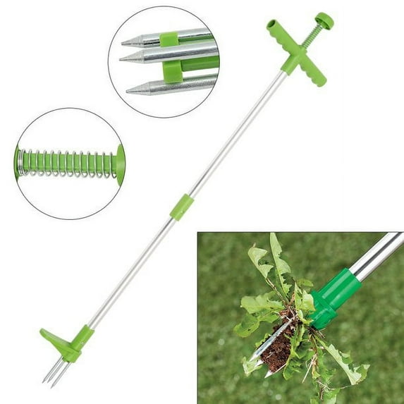 CHUANK Stand-Up Weed Remover with Stainless Steel Claws Weed Puller ...