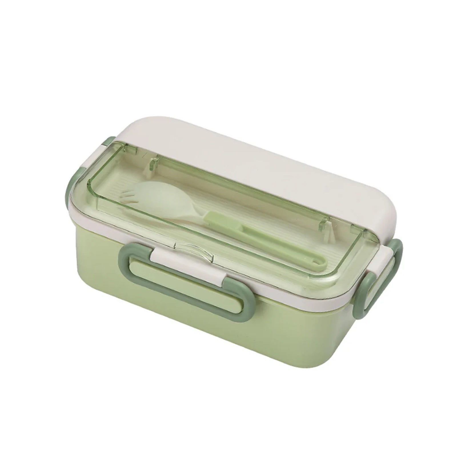 CHUANYAN Lunch Box Portable Compartments Office Food Container Lid ...