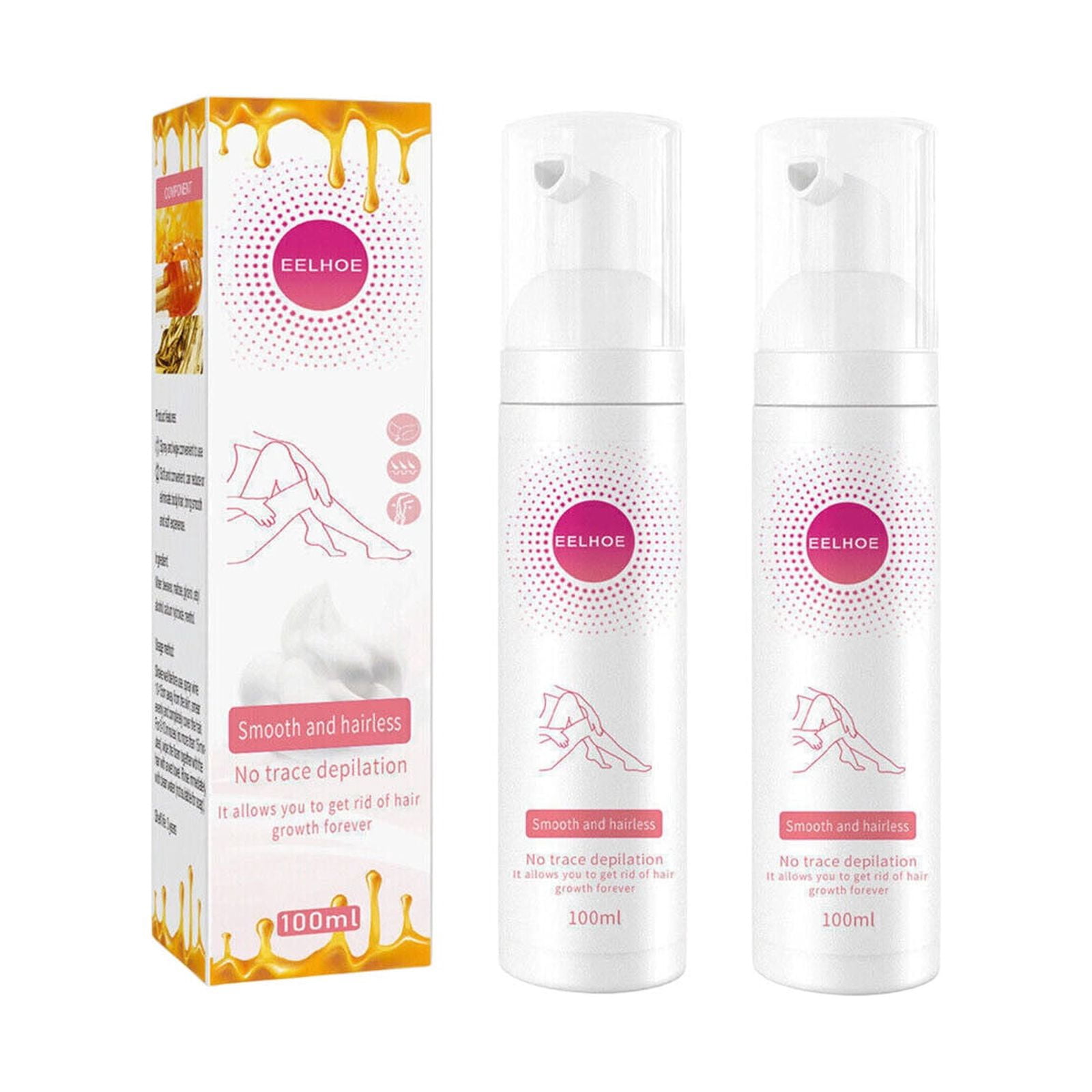 CHUAYA Beeswax Hair Removal Mousse, Gentle Beeswax Hair Removal Mousse ...