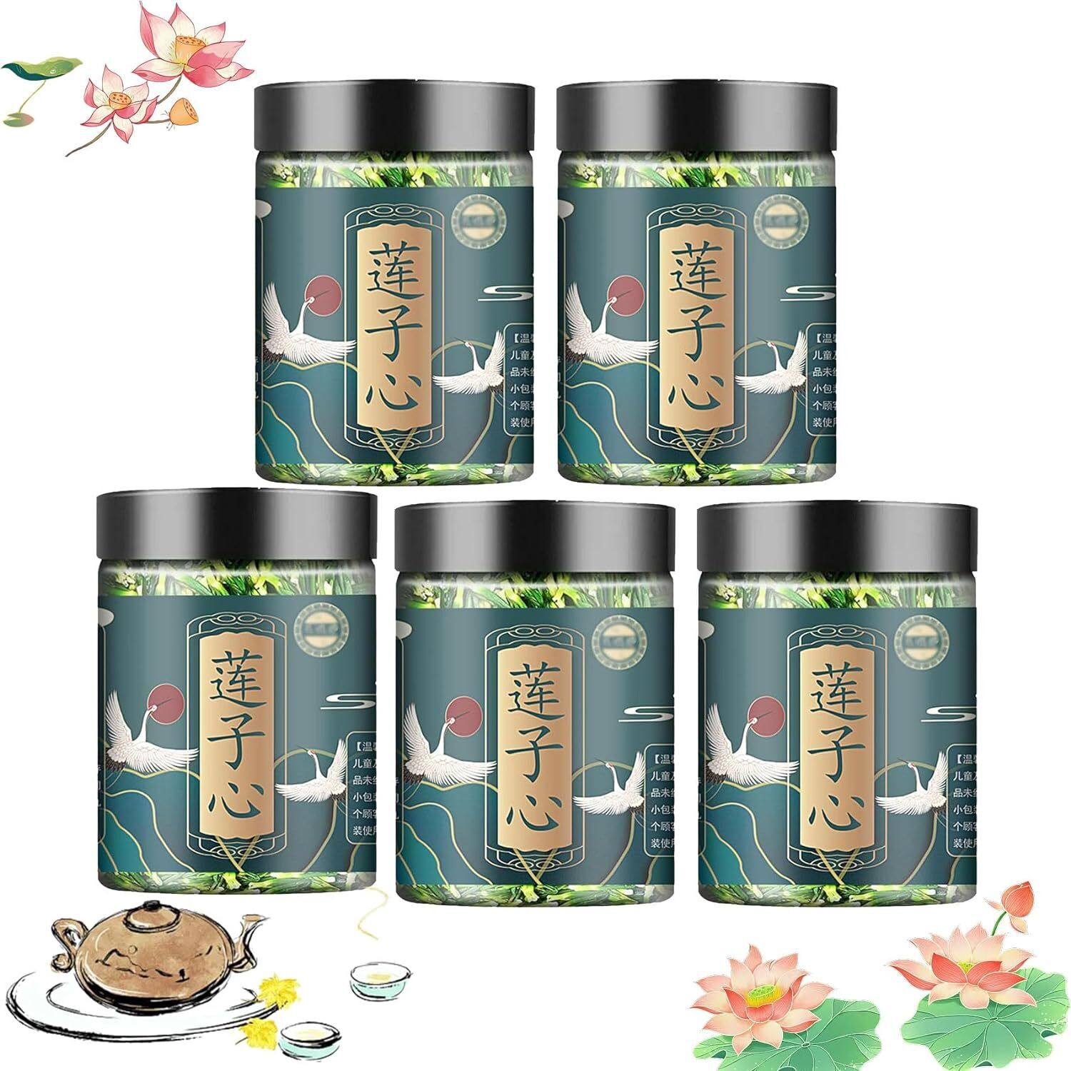 CHUAYA Lotus Seed Core Tea for Men, Natural Lotus Seed Heart Tea, Dried ...