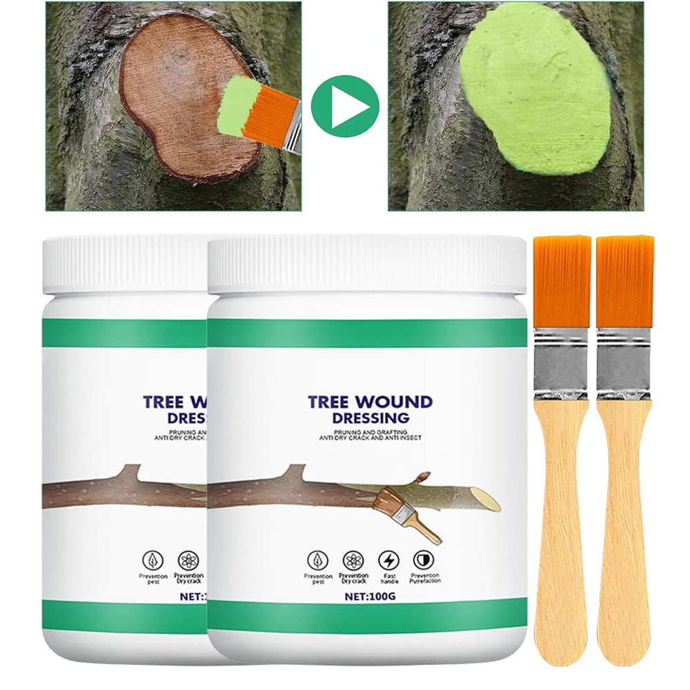 CHUAYA Tree Wound Pruning Sealer, Tree Wound Dressing with Brush, Tree ...
