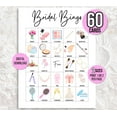 CHUBU Bridal Bingo Cards, 60 Picture Bridal Bingo Game Cards, Bridal ...