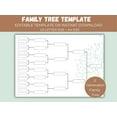 CHUBU Editable Family Tree Chart, Family Tree Template 5 Generation ...
