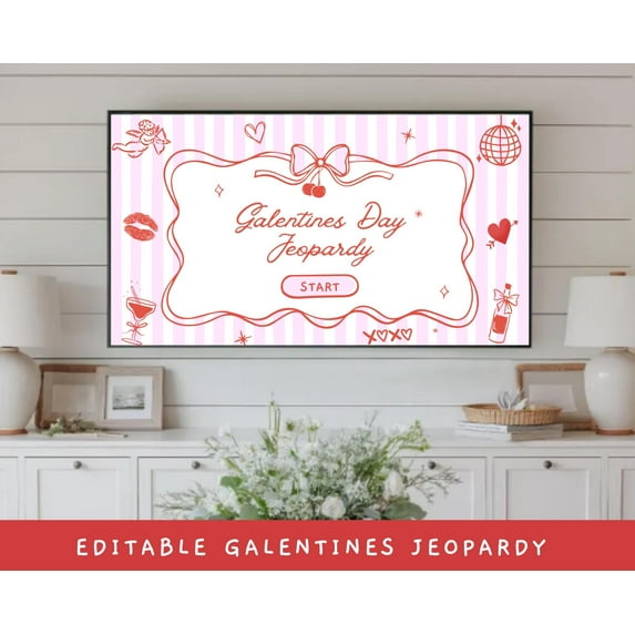 CHUBU Galentines Day Jeopardy Game, Galentine's Day Trivia Game ...