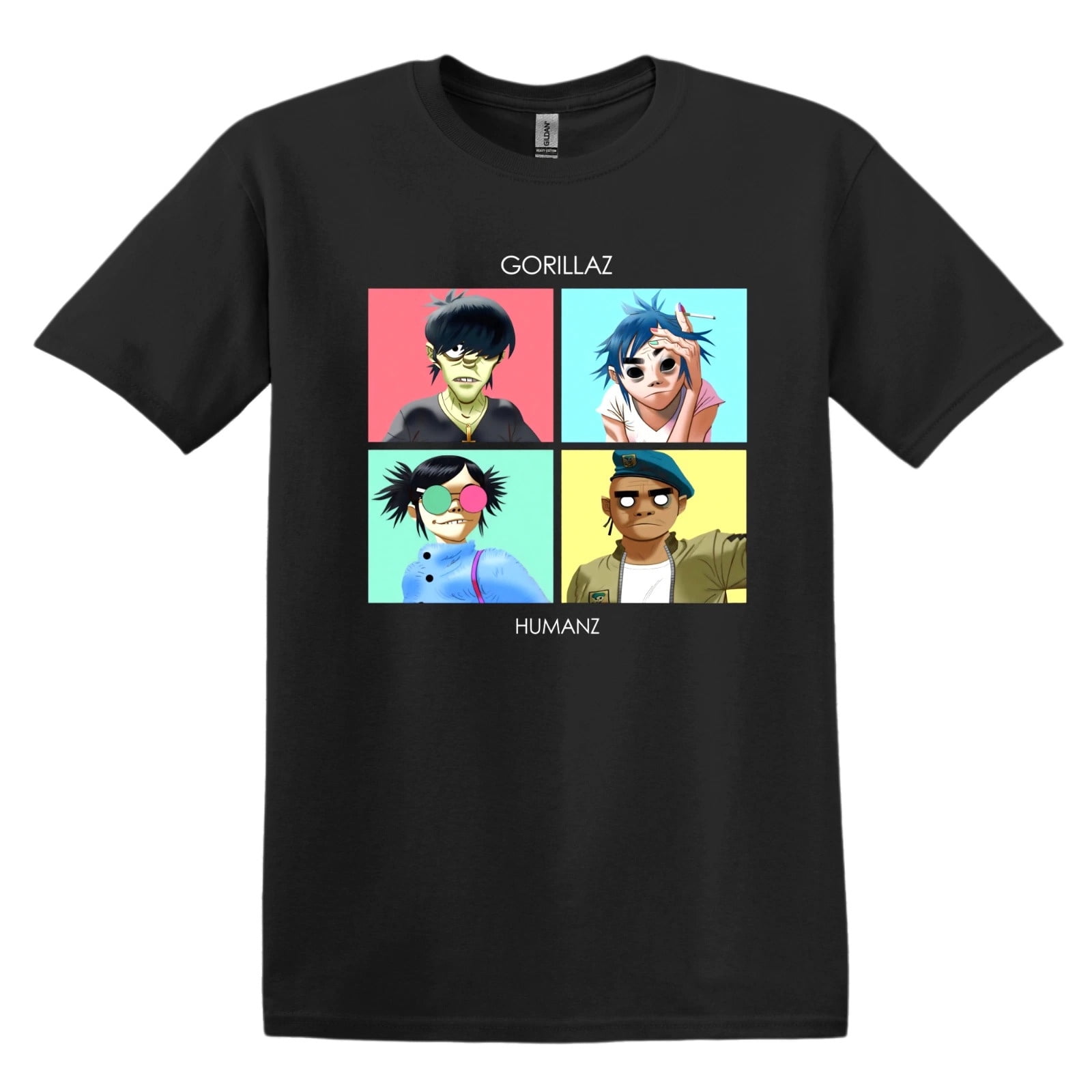 CHUBU Gorillaz Humanz Indie Band T-Shirt - Walmart.com