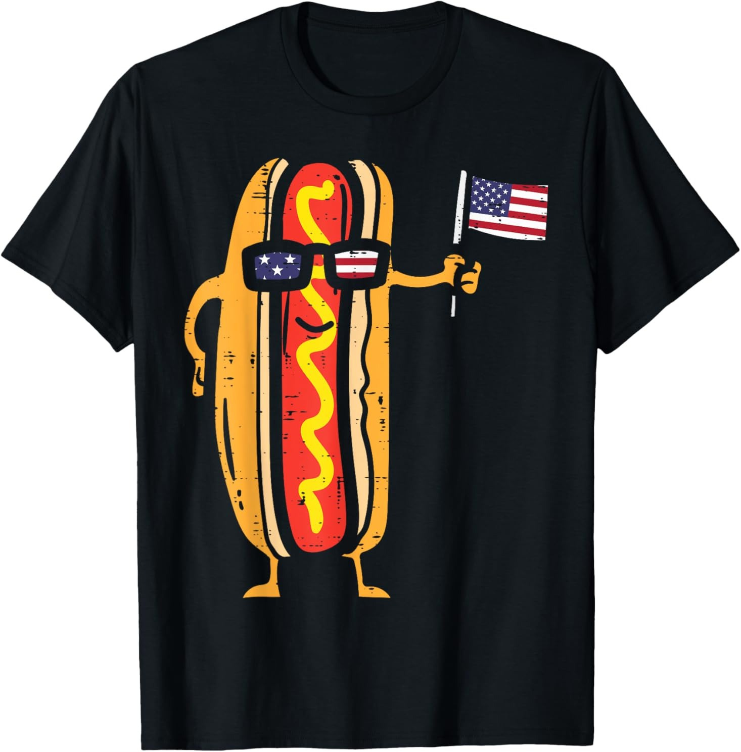 CHUBU Hotdog Sunglasses American Flag USA Funny 4th Of July Fourth ...