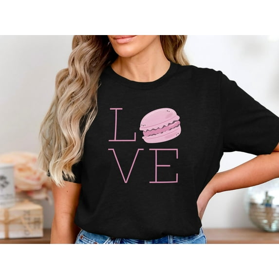 CHUBU Macaron Love T Shirt, Cute French Pastry Shirt, Sweet Dessert ...