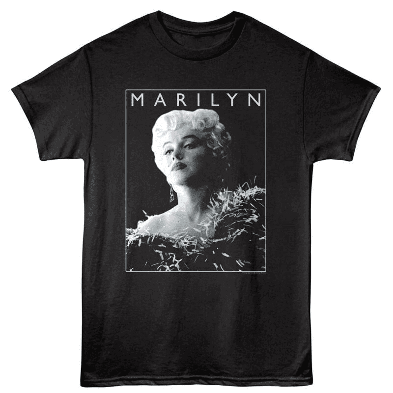 CHUBU Mar!!yn Tee M0nr0e Fe@thered Dress T-shirt For Fans, Men & Women ...