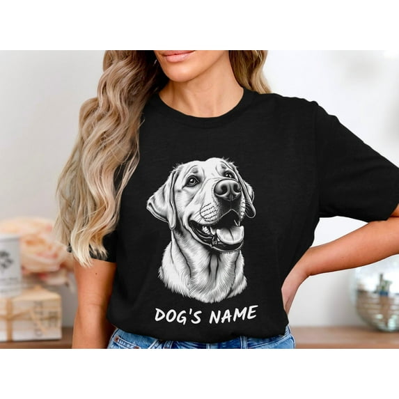 CHUBU Personalized Labrador Dog Shirt, Custom Dog Name T-Shirt ...