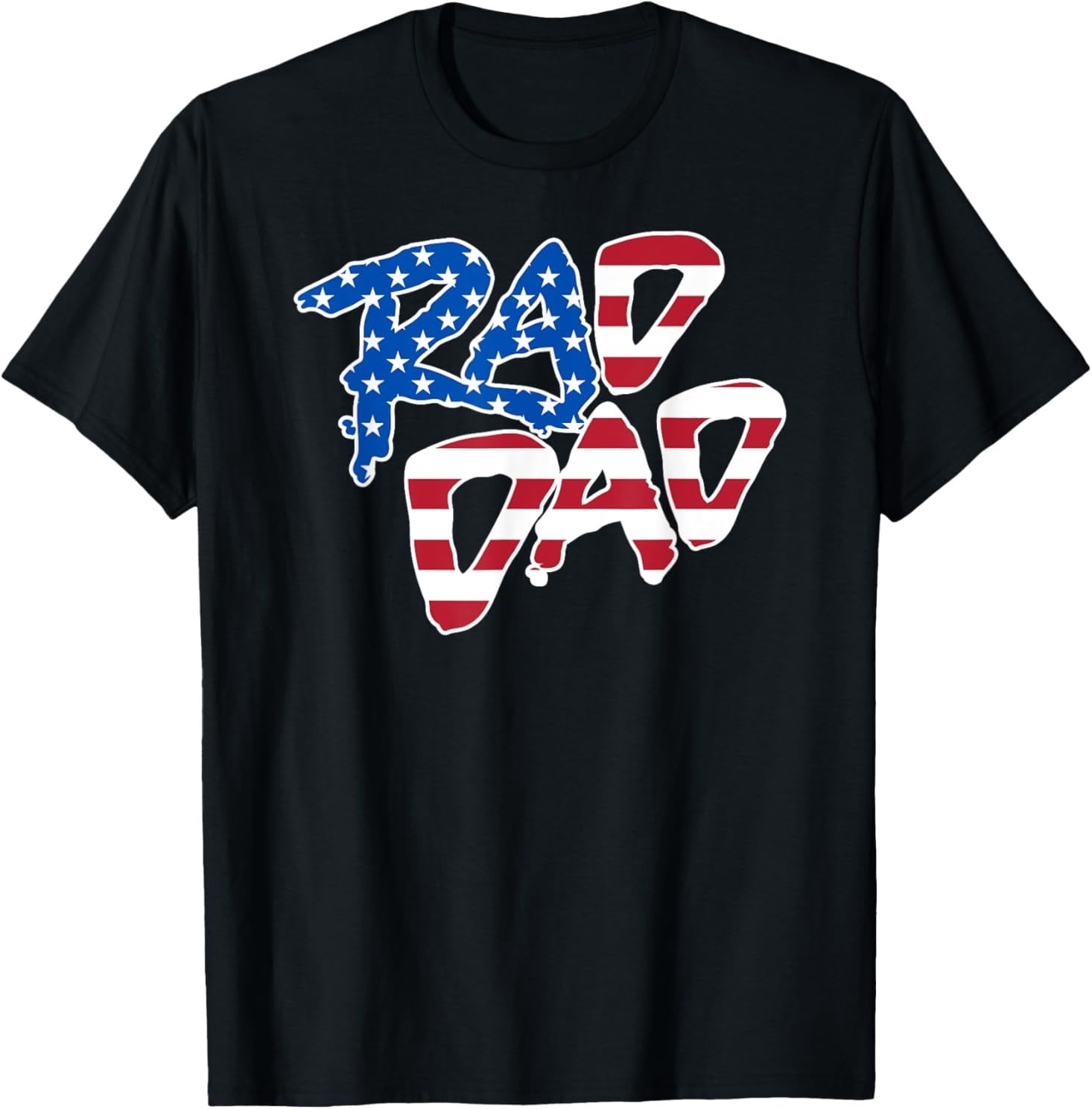 CHUBU RAD DAD - Retro 4th of July USA Flag T-Shirt - Walmart.com