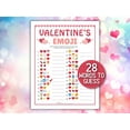 CHUBU Valentine Emoji Game with Answers, Galentines Day Quiz Pictionary ...