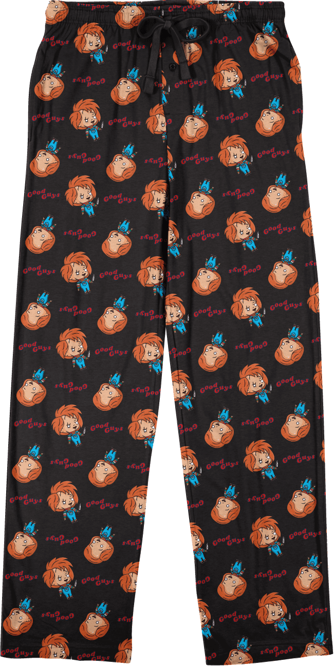 Chucky AOP Horror Lounge Sweatpants -Mens Black Pajama PJ Pants ...
