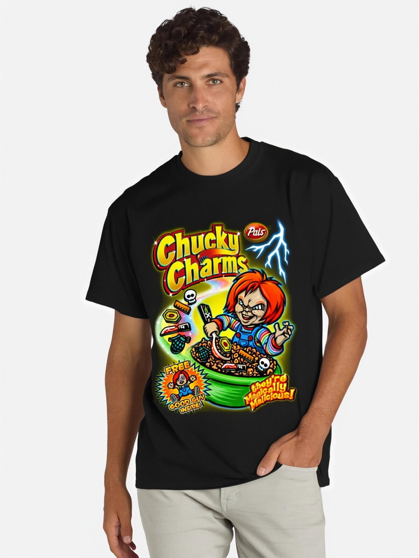 CHUCKY CHARMS Graphic Print Men's Fashion T-Shirt, Trendy Pure Cotton ...