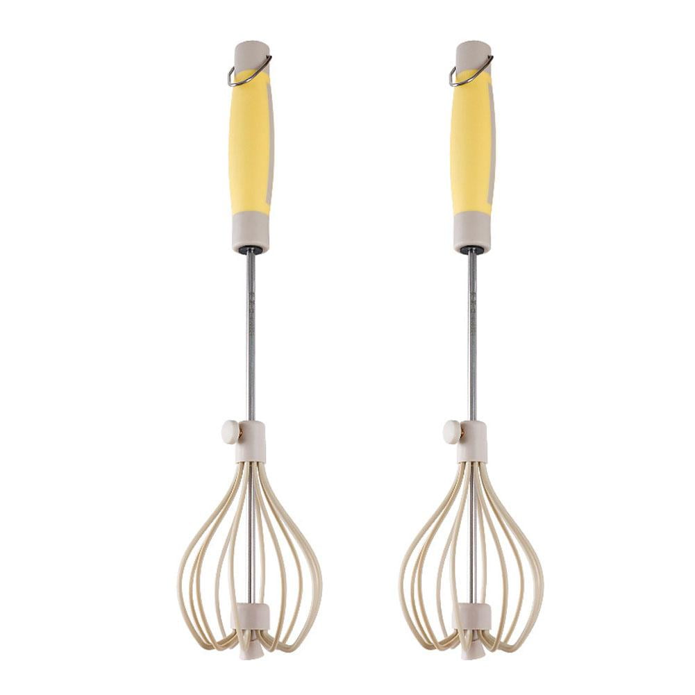 CHULIMAMAO Stainless Steel Semi-automatic Egg Beater Manual Rotary Egg ...