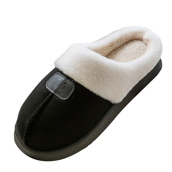 CHUMUD Adult Slipper with Memory Foam Fluffy Soft Warm Slip On House ...