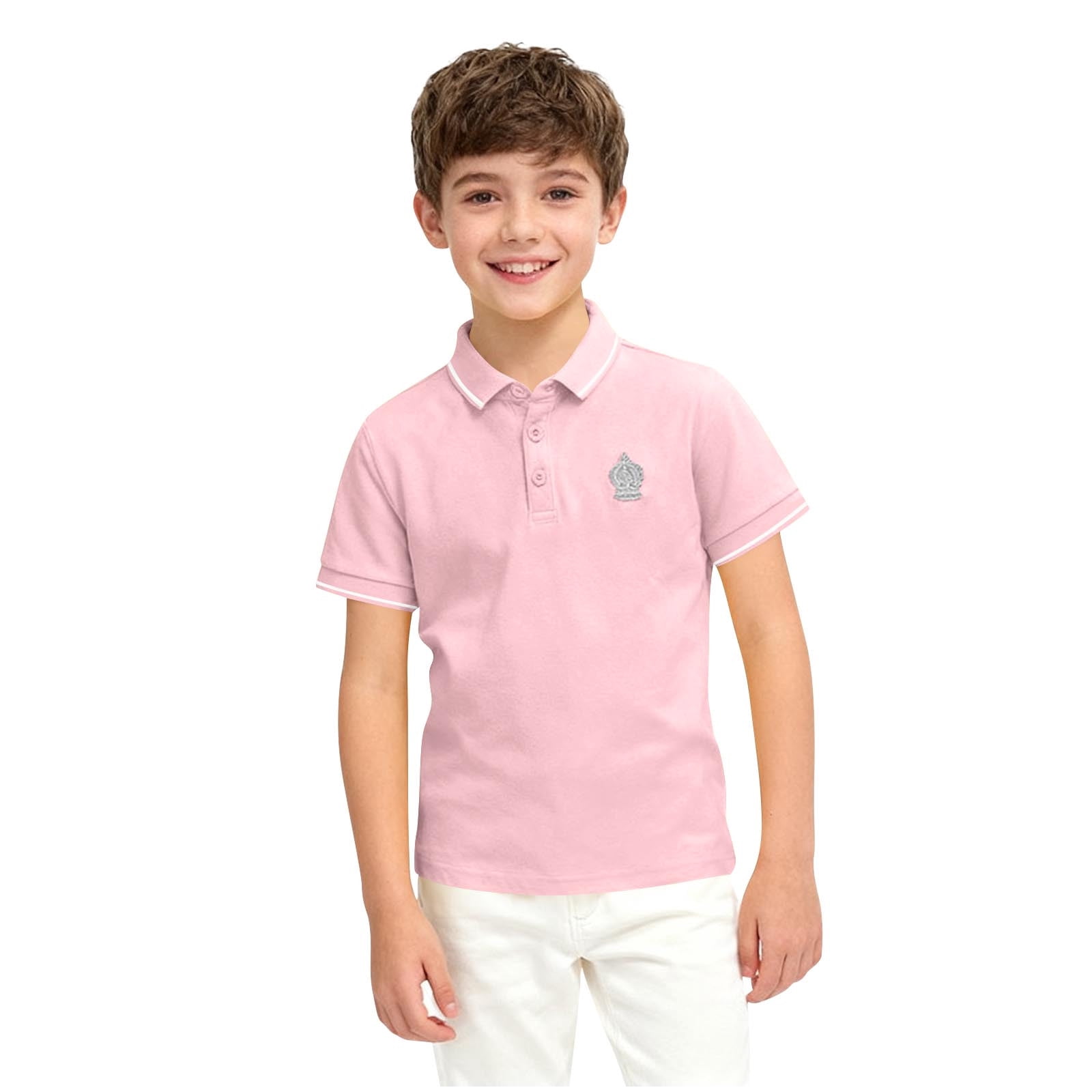 CHUMUD Boys Girls Summer School Uniform Toddlers T Shirts Kids String ...
