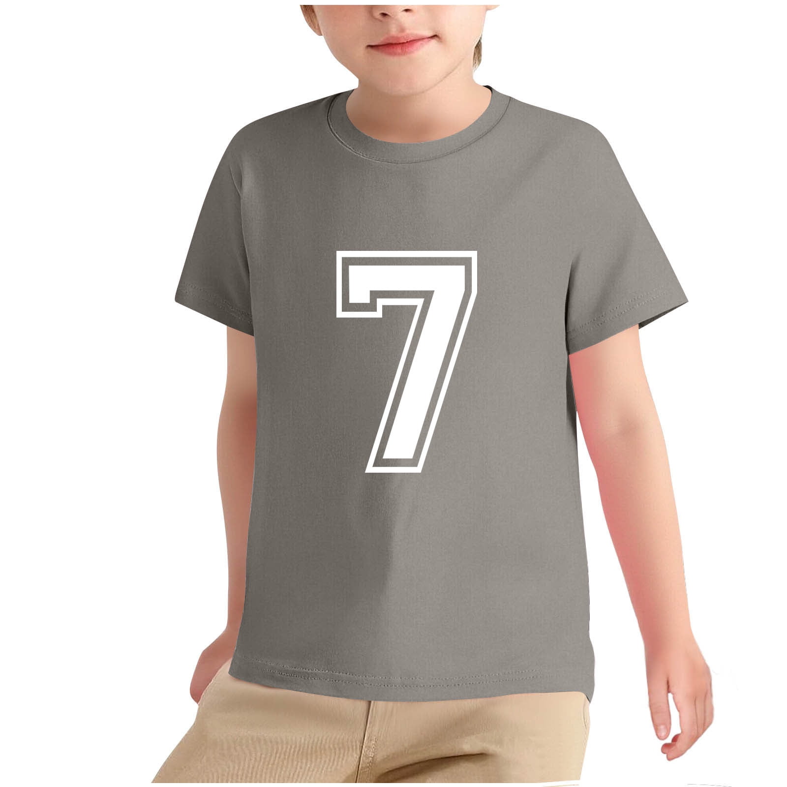 CHUMUD Boys Summer T Shirts Toddler Kids Short Sleeve Shirts Crew Neck ...