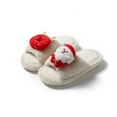 CHUMUD Christmas Slippers for Women Plush Open Toe House Slippers Cute ...