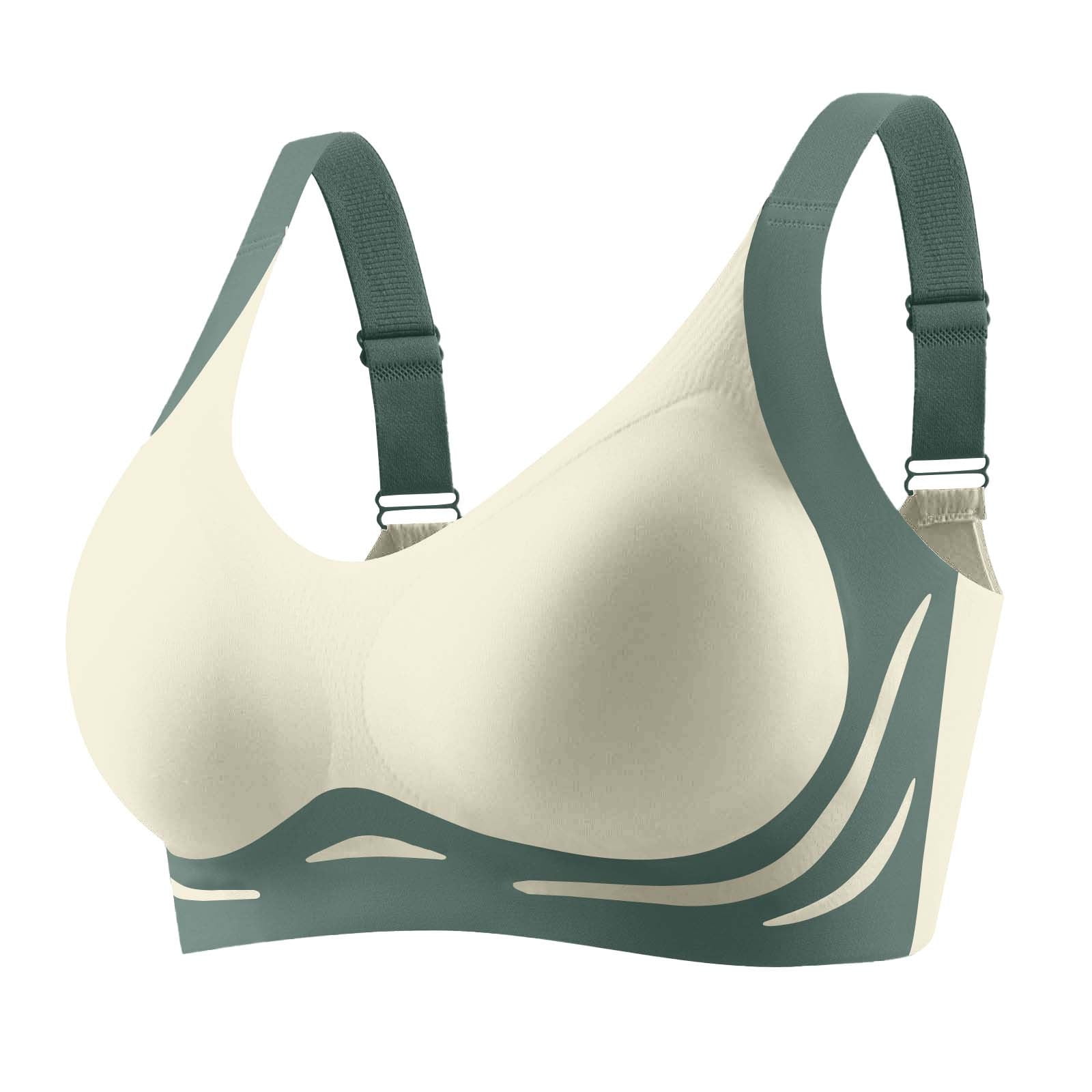 CHUMUD Women's Full Coverage Sports Workout Bra Supportive Push Up ...