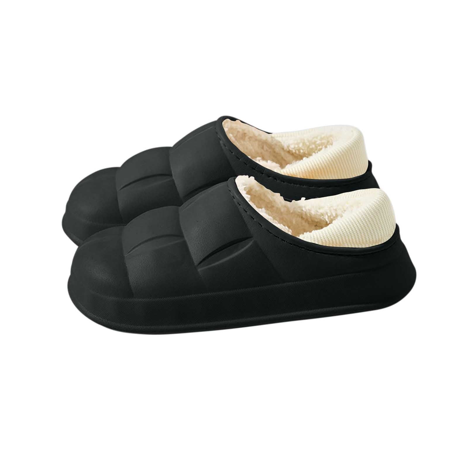 CHUMUD Women's Fully Enclosed & Plush Lined Flats for Cozy Winter Wear ...