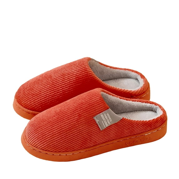 CHUMUD Women's House Slippers - Soft Fleece Lined, Cozy Cotton Striped ...