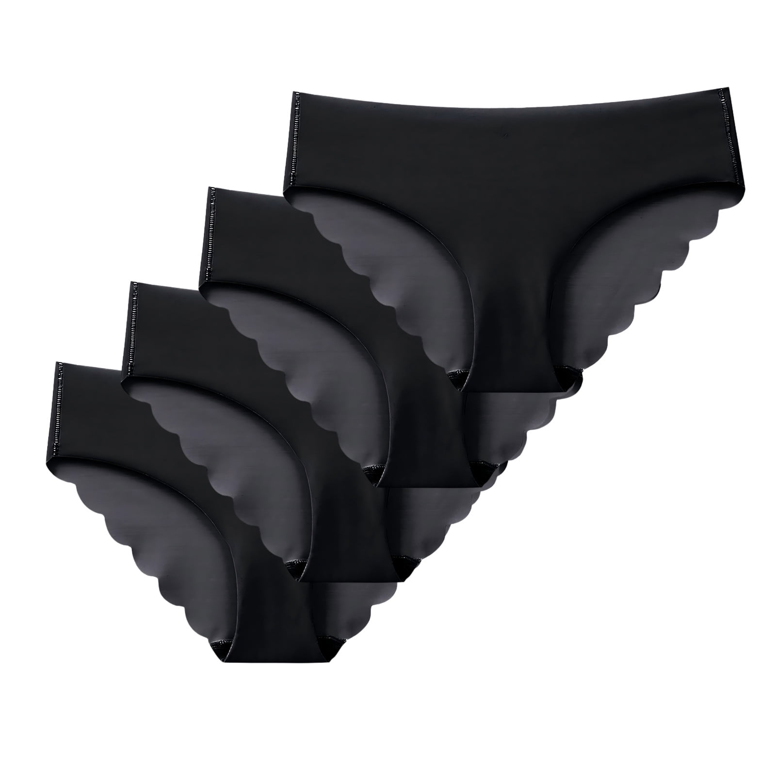 CHUMUD Womens 4 Pack Underwear Briefs Different Low Waisted Panties Ice ...