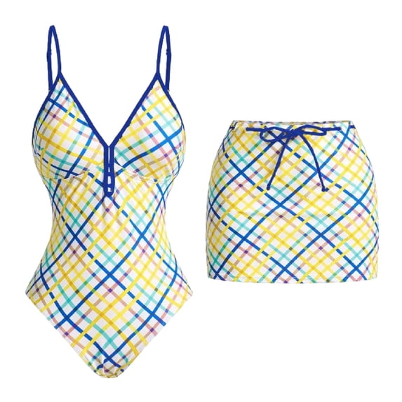 CHUMUD Womens One Piece Swimsuits 2 Pack Tummy Control Bathing Suit ...