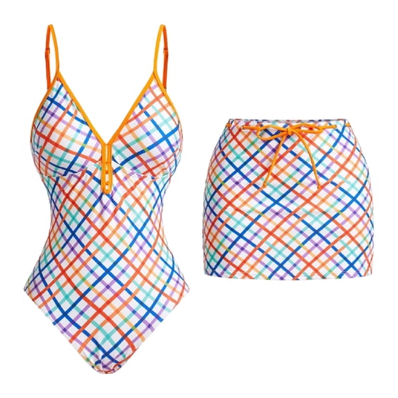 CHUMUD Womens One Piece Swimsuits 2 Pack Tummy Control Bathing Suit ...
