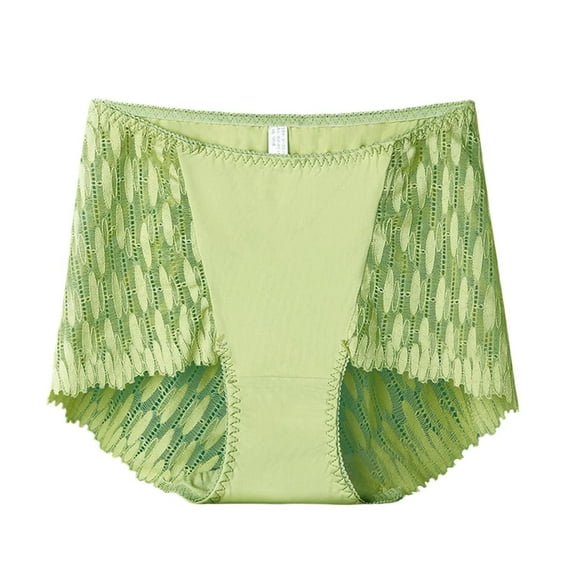 CHUMUD Womens Plus Size Lace Underwear Full Coverage Briefs High ...