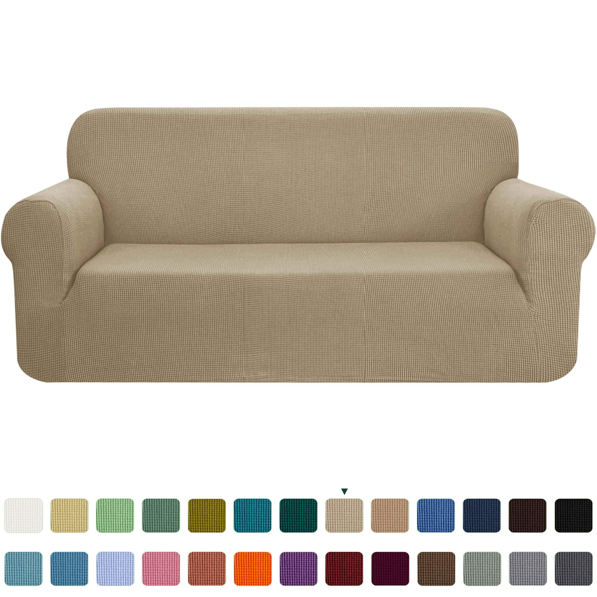 CHUN YI 1-Piece Checks Stretch Sofa Cover Slipcover Couch Cover ...