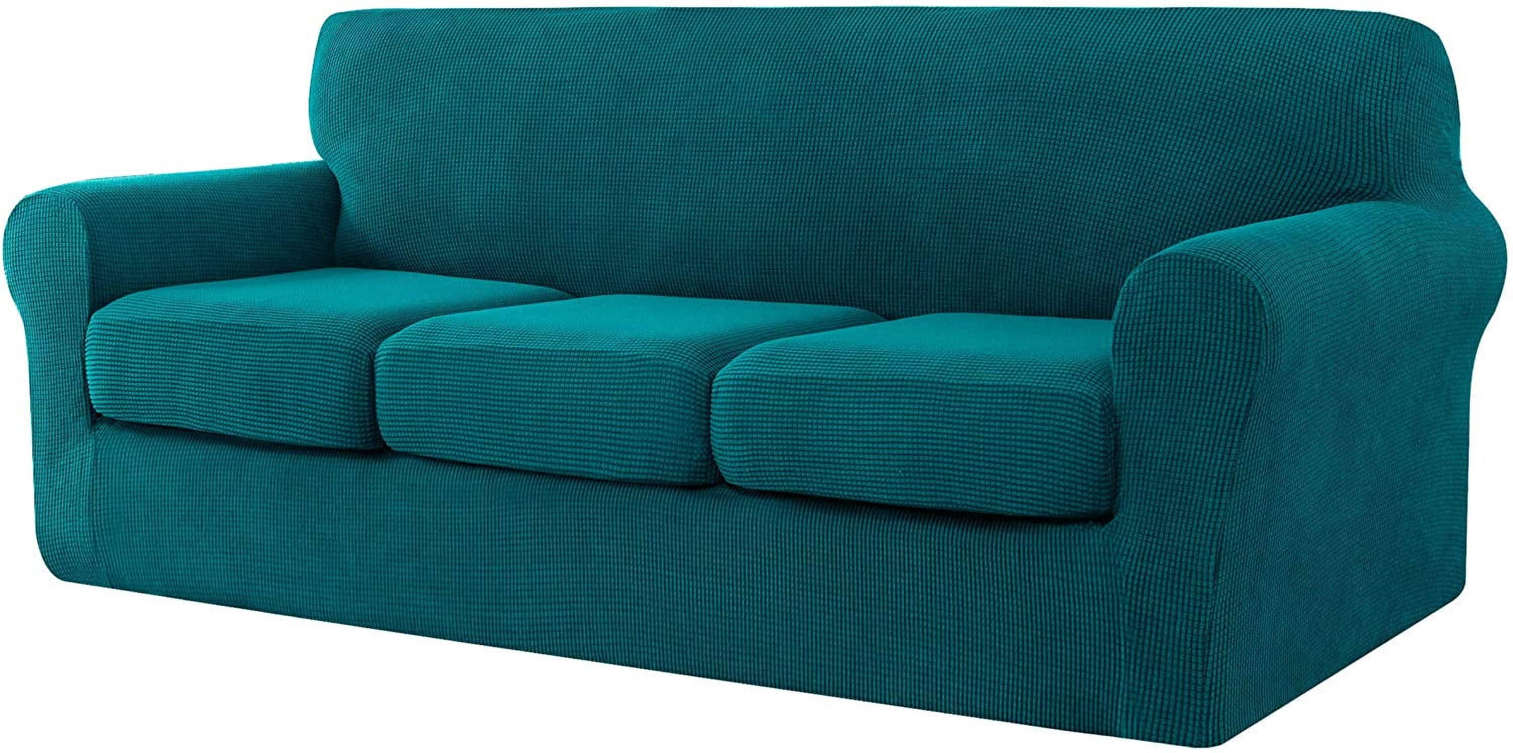 CHUN YI Sofa Cover with Separate Cushion Slipcover Stretch Checks (Sofa ...