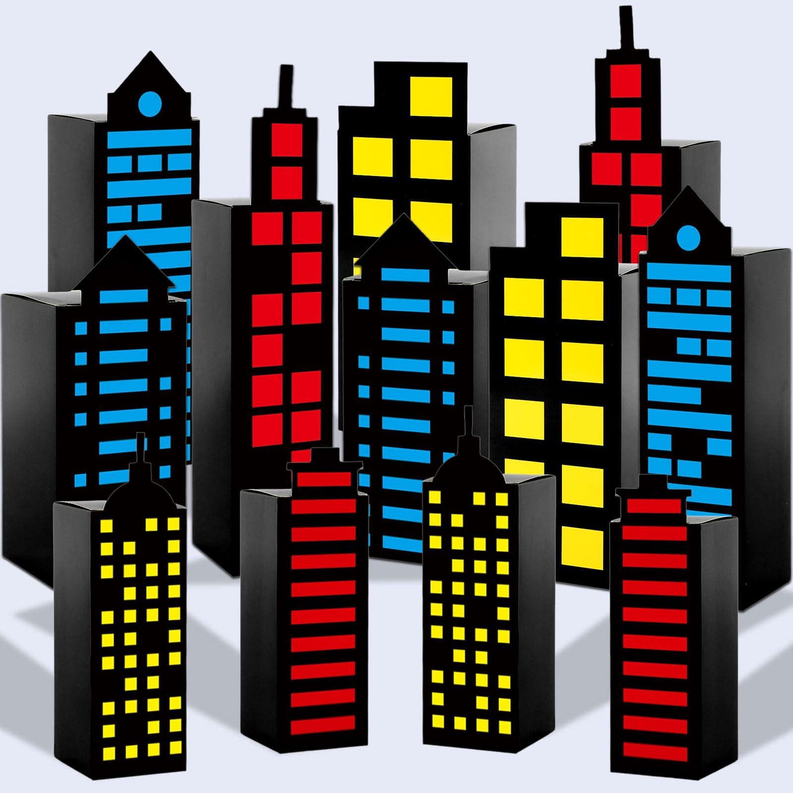 CHUNNIN 24Pcs Skyscraper City VTF5 Party Favor Boxes for Themed Hero ...