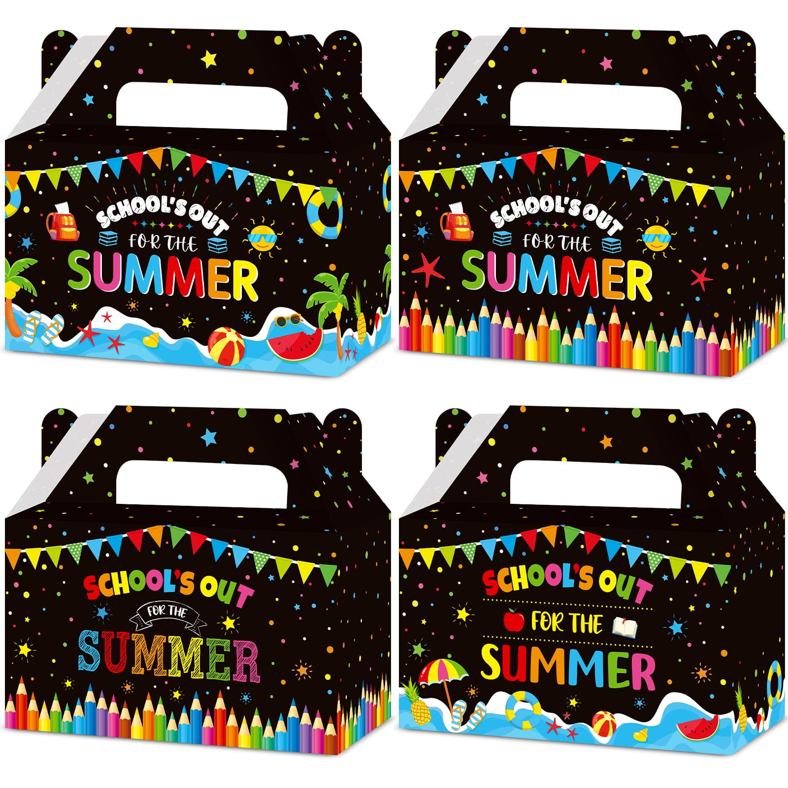 CHUNNIN 24pcs End of School Year Party Gift Boxes Class Summer Party ...