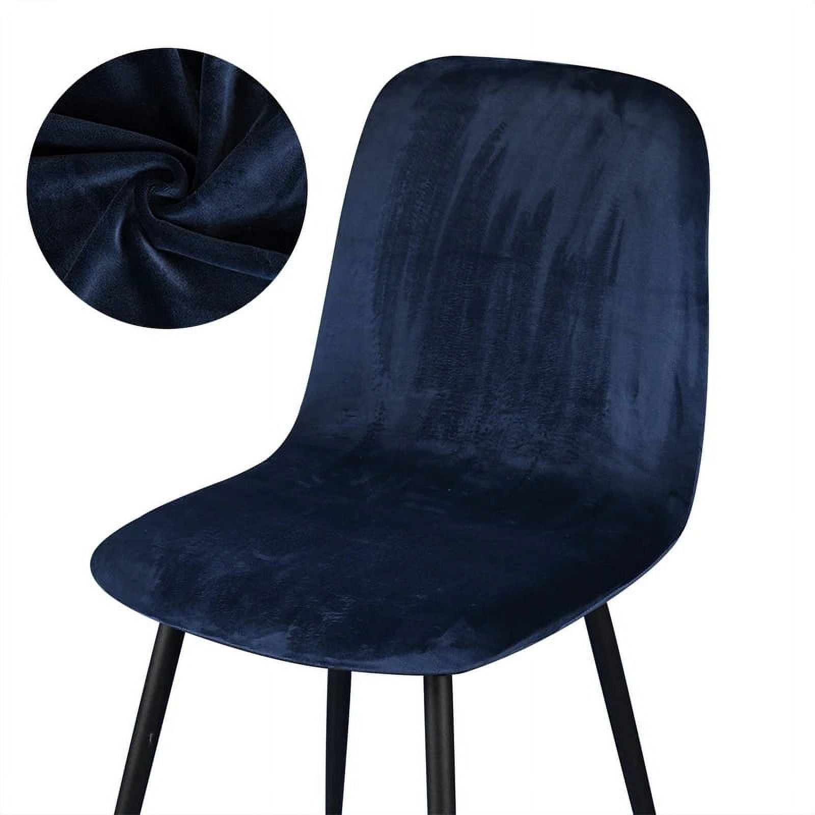CHUNTIAN 1/2/4/6 Velvet Short Back Chair Cover Stretch Slipcovers ...