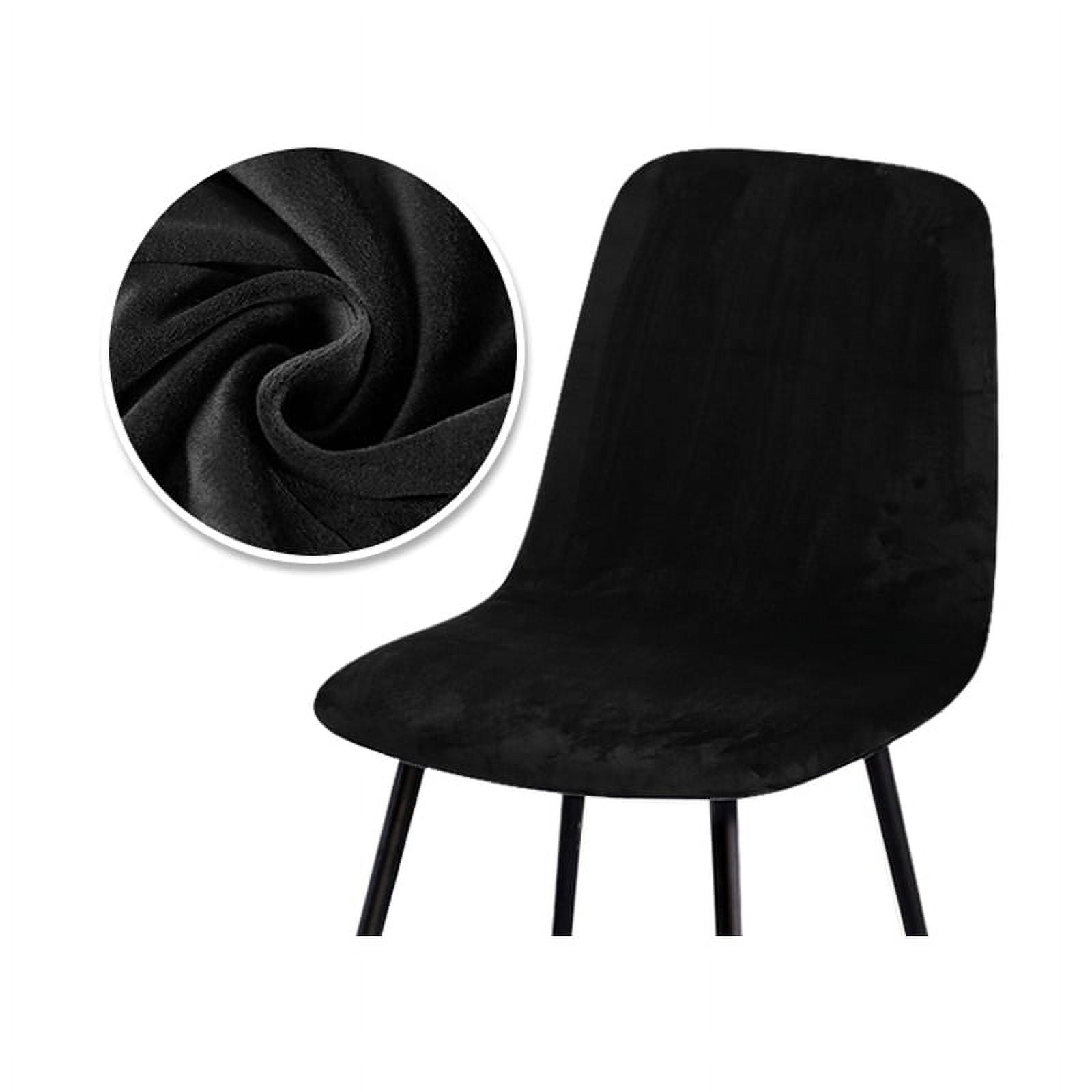 CHUNTIAN 1/2/4/6 Velvet Short Back Chair Cover Stretch Slipcovers ...